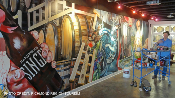 The Best of Local Business & Art: The Ed Trask Mural at Hardywood Park ...